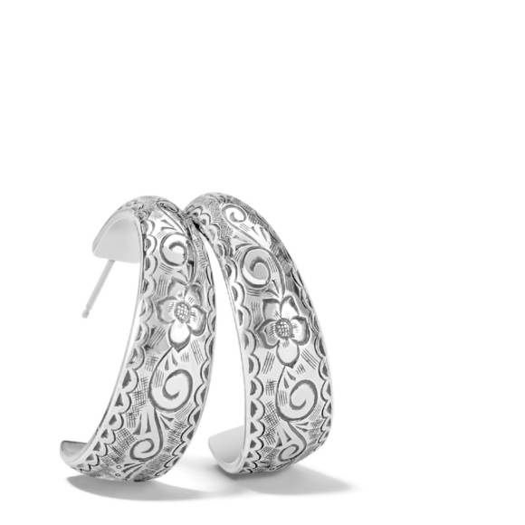 Brighton | Other | Nwt Brighton Essex Hoop Earrings In Silver | Poshmark